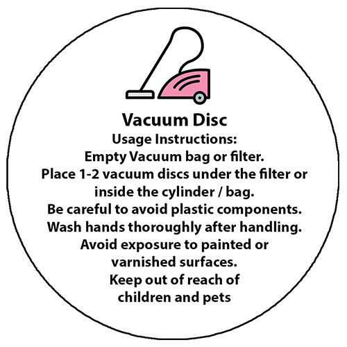 Hoover/Vacuum Disc Instruction Labels | Prices From £1.99 – Cosmic CLP